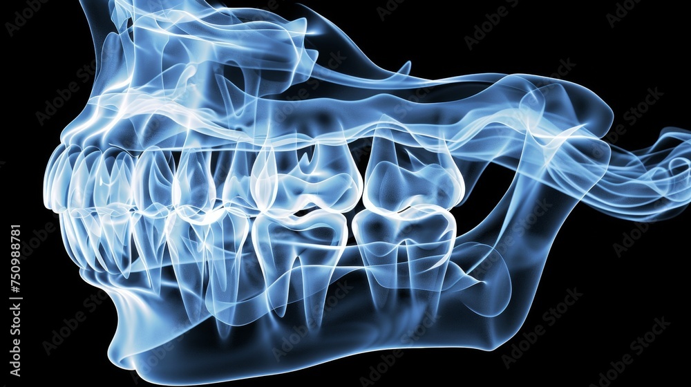 In depth human tooth structure and dental radiography on dentistry ...