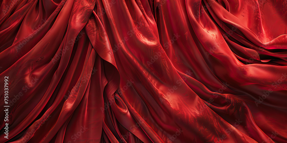 Scarlet Symphony Macro Background. A dramatic close-up of scarlet red ...