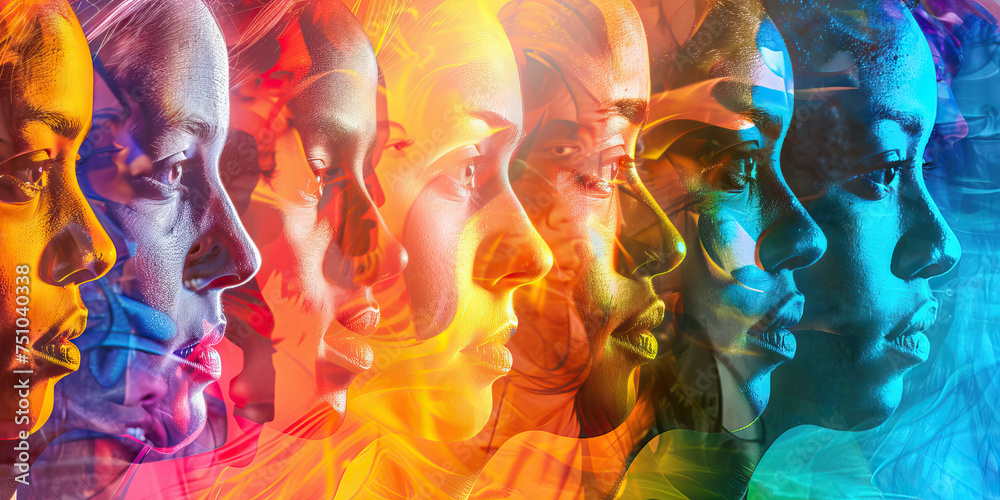 Cultural diversity and inclusion background. Chart illustrating ...