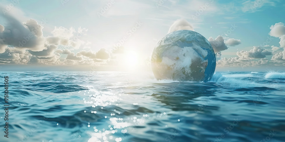 Global climate change background. Data visualization of temperature ...