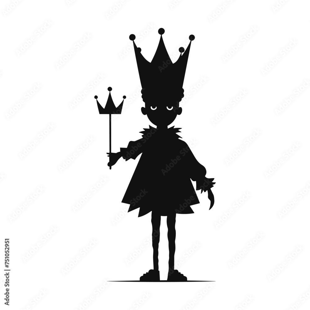 2d black fullbody silhouette puppet for shadow theatre on white ...