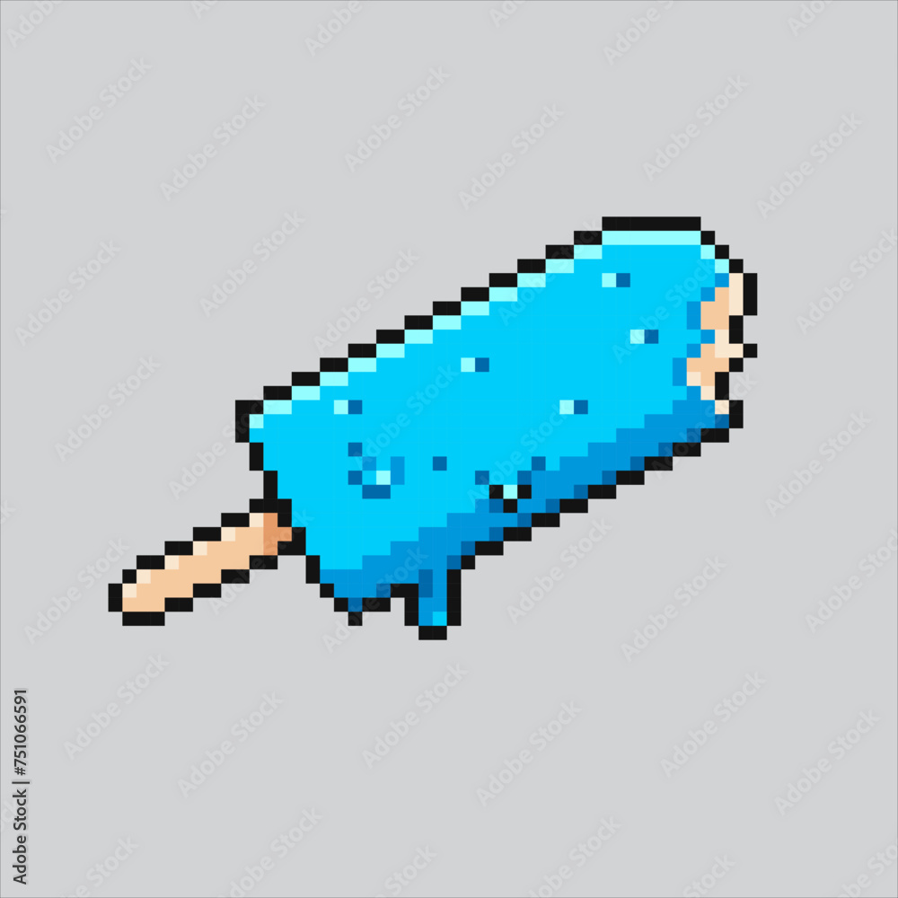 Pixel art illustration Ice Cream. Pixelated Ice Cream. Ice Cream ...