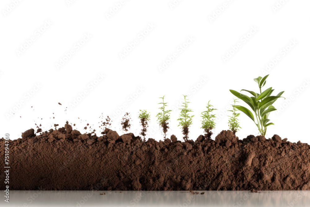 The graph shows changes in the soil's water holding capacity. Water ...