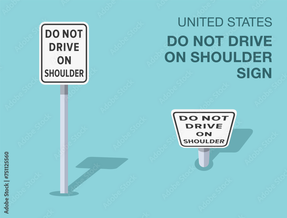 Traffic regulation rules. Isolated United States do not drive on ...