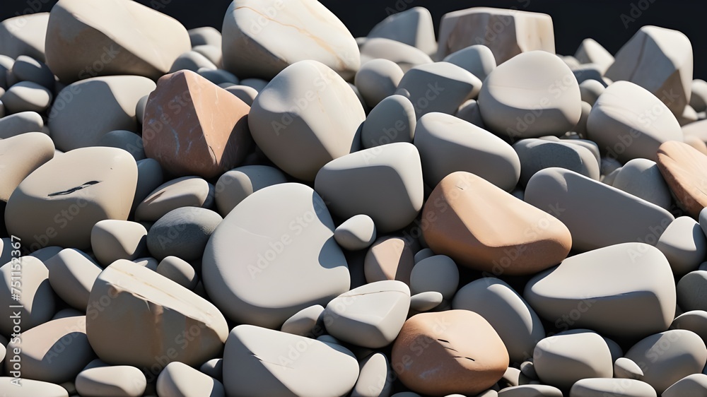 Cut out rock stones composition layout on transparent backgrounds 3d ...