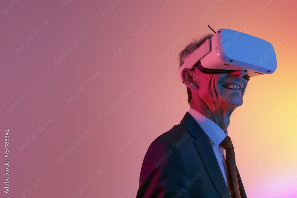 VR race Mixed Reality Headset. Virtual Reality Goggles for Observation ...