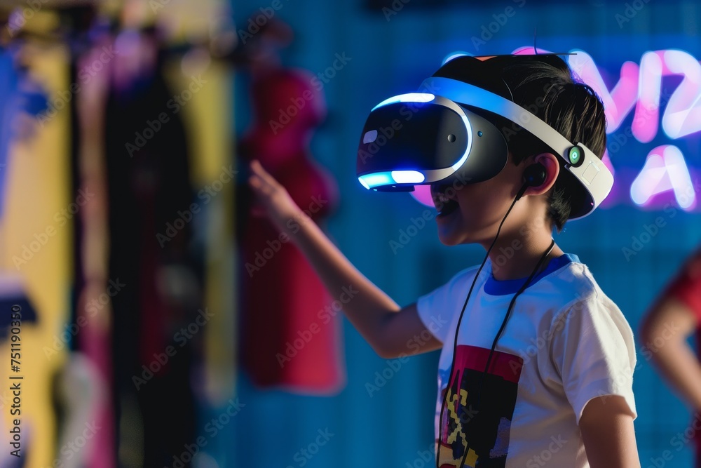 VR digital world Mixed Reality Headset. Virtual Reality Goggles for ...