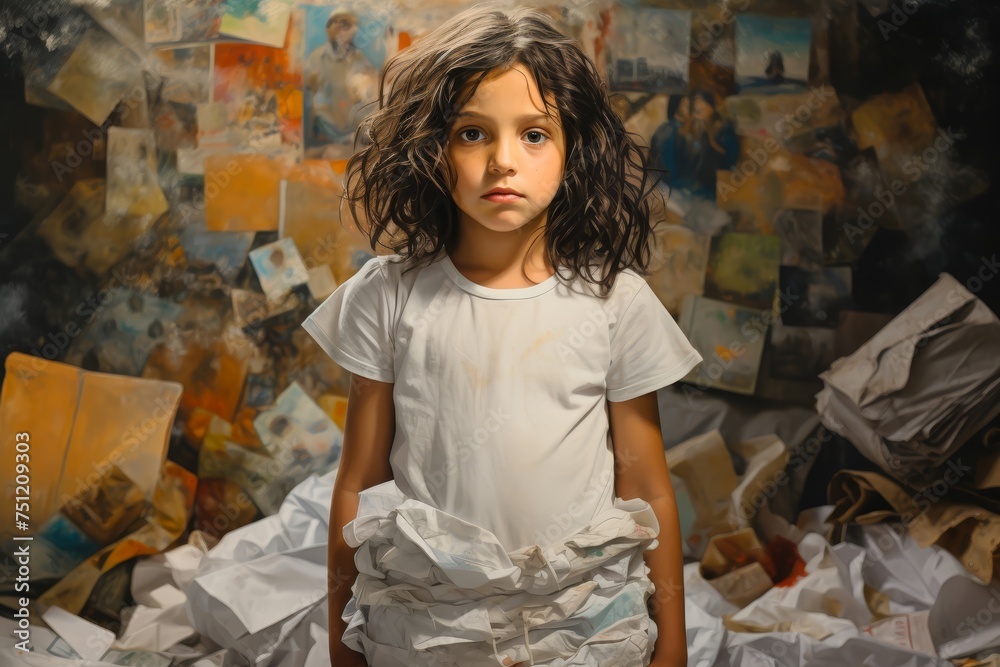 Childhood dreams captured in the portrait of a 6-year-old girl ...