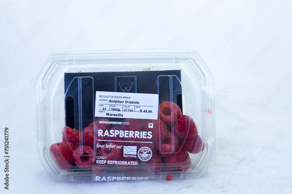 Johannesburg, South Africa - maravilla raspberries from Woolworths Food ...