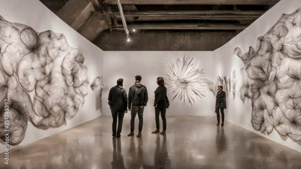 Nestled beneath the urban landscape, an underground art gallery unveils ...