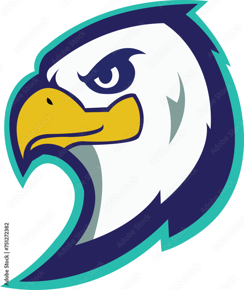 Eagle Logo design, sport logo design, Eagle head illustration vector ...