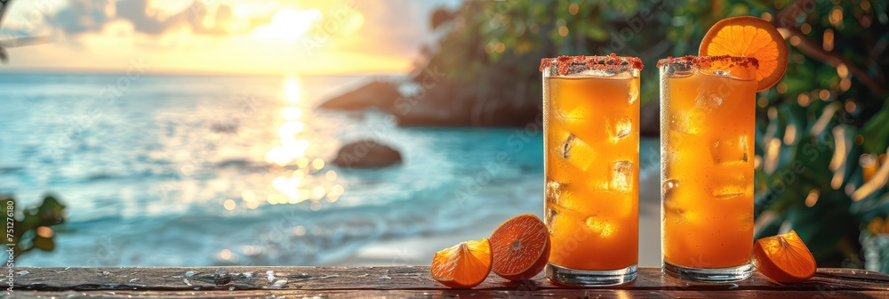 Summer Holiday Vacation Background Orange, HD, Background Wallpaper ...