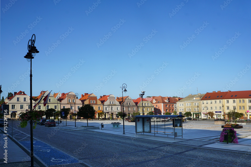 Polska, Łomża, Stary Rynek, Plac, Kaminice., Starówka. Wrzesień 2023. Poland. Lomza. #9 Stock ...