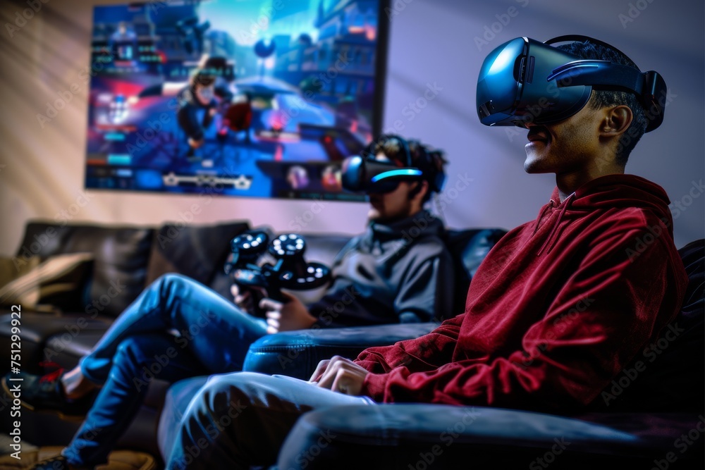 VR Animated Mixed Virtual Reality Goggles for Ambition. Augmented ...