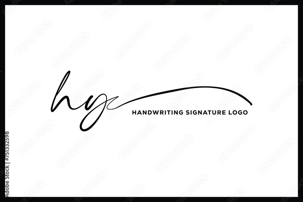 HY initials Handwriting signature logo. HY Hand drawn Calligraphy ...