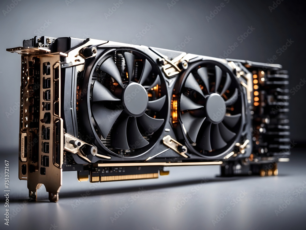 video gaming fast fps graphics card or board hardware for gamers PC or ...