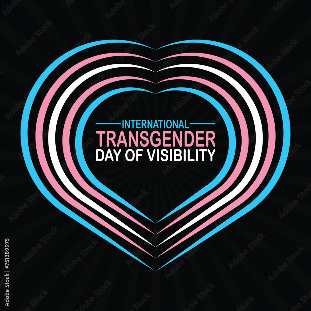 International Transgender Day Of Visibility wallpaper with shapes and ...