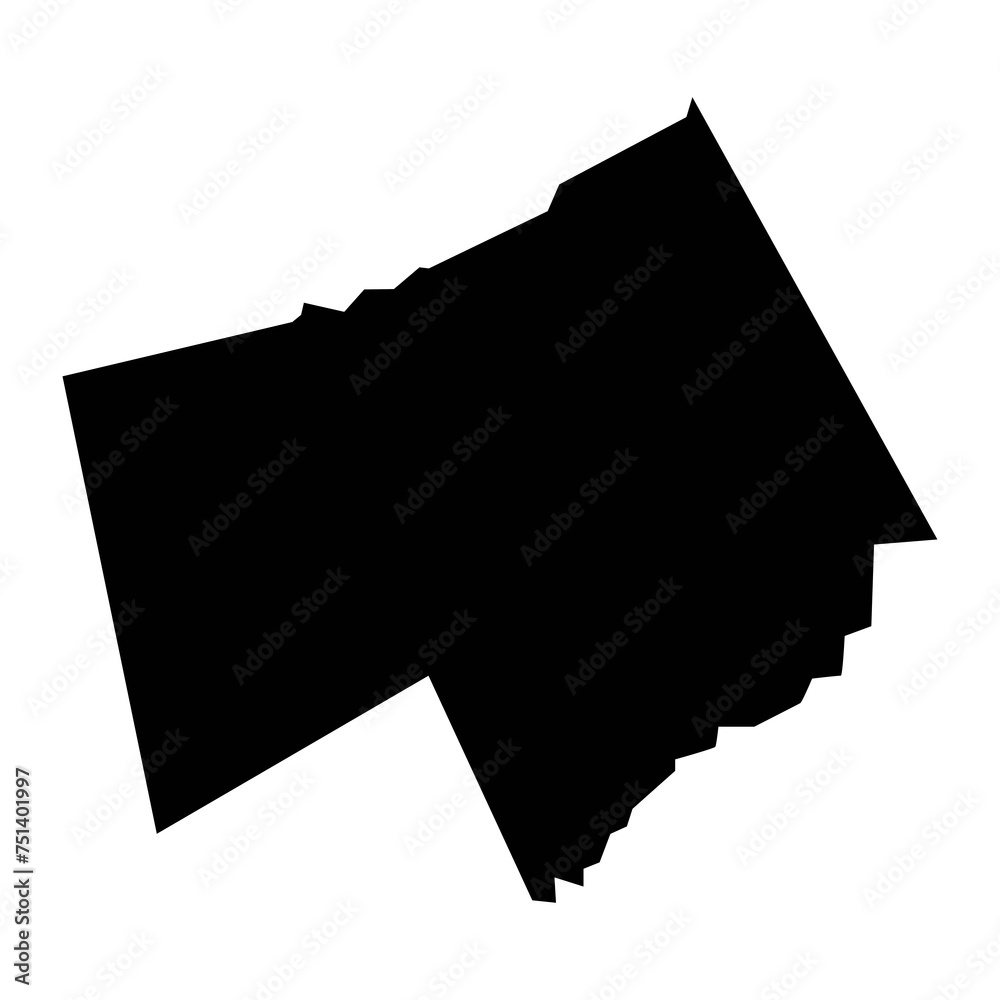 Devonshire Parish map, administrative division of Bermuda. Vector ...