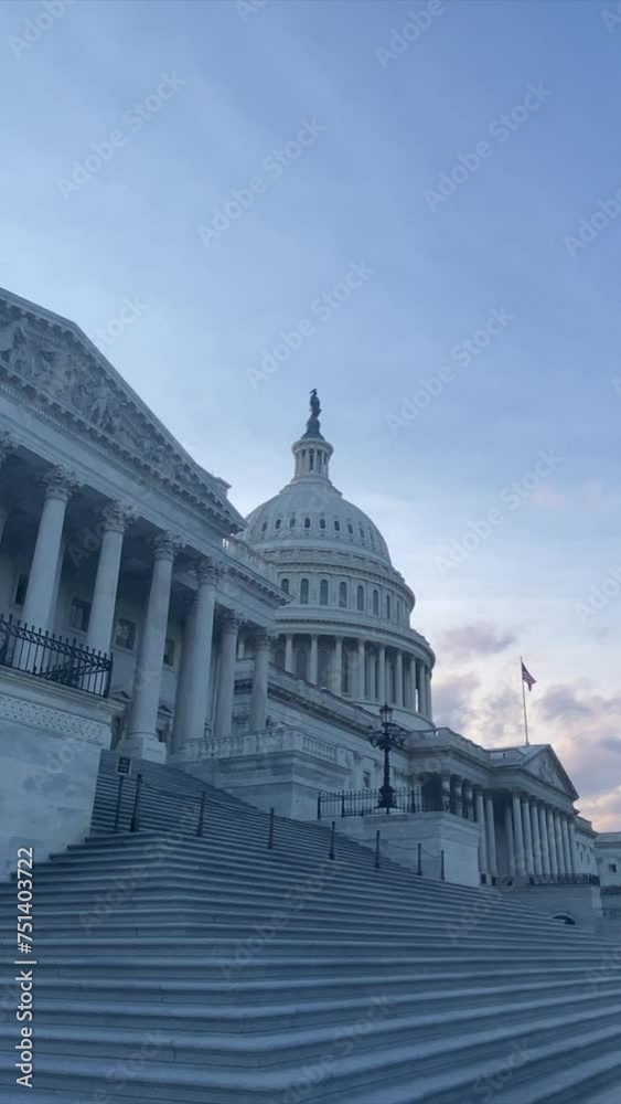Experience the grandeur of the United States Capitol in a vertical ...
