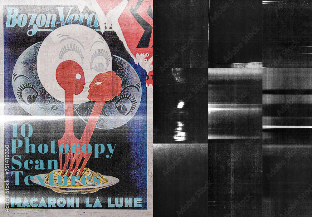 10 Scaned Paper Photo Copy Texture Effect Overlay Stock Template ...