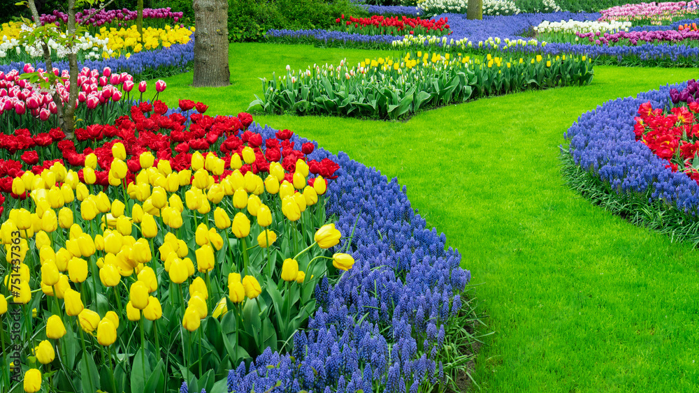 Landscape ideas for spring gardens. Scenery photo with original ...