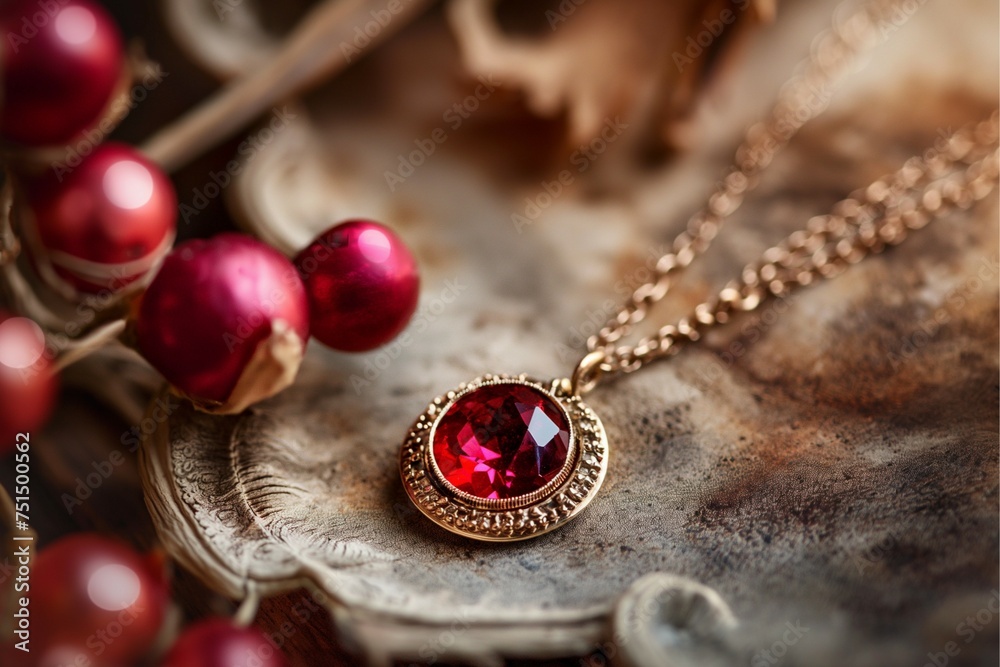 It is a beautiful ruby, a jewel that symbolizes justice and love ...