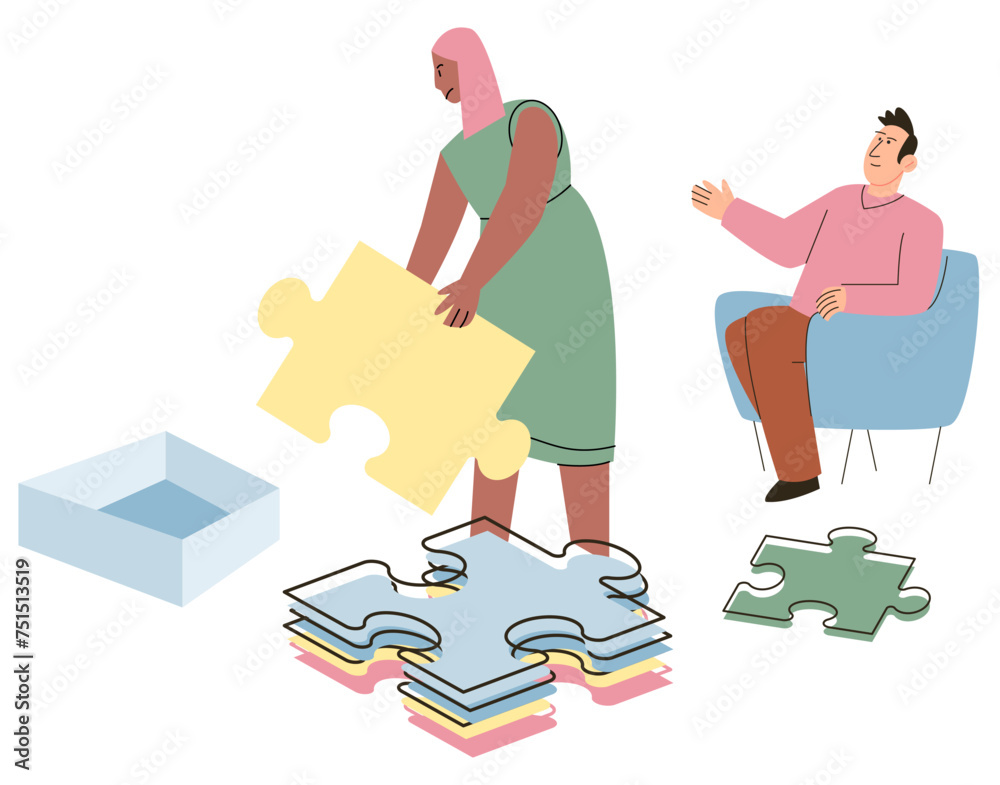 Talk therapy vector illustration. The concept talk therapy underscores ...