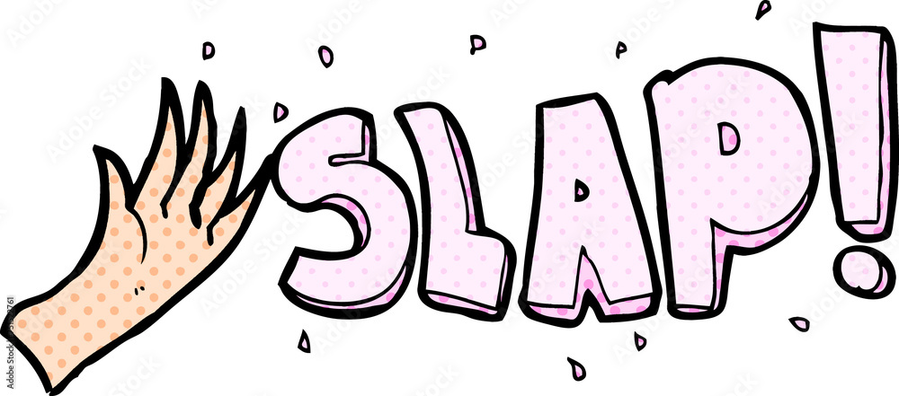 cartoon slap Stock Illustration | Adobe Stock