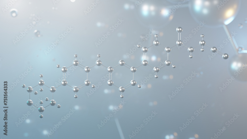momelotinib molecular structure, 3d model molecule, gs-0387, structural ...