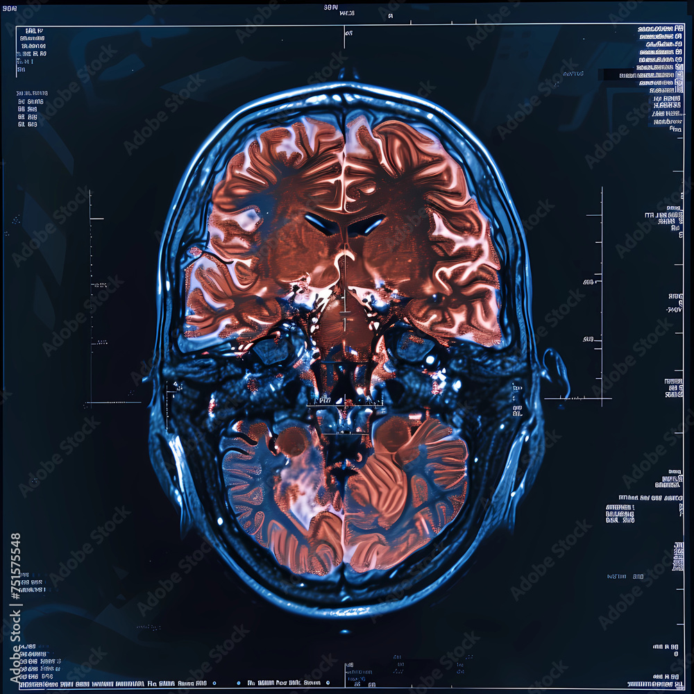 human brain scan, High resolution PET CT scan of the human brain ...
