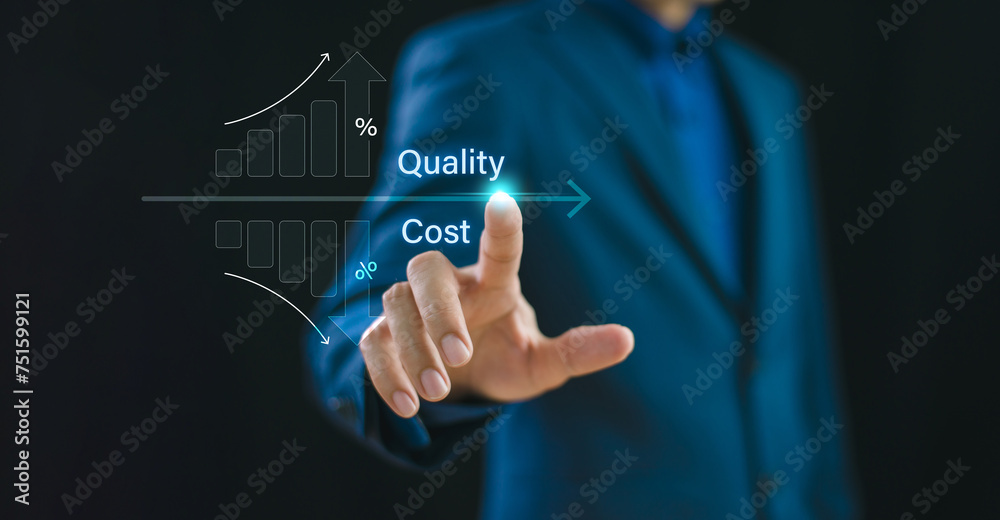 Cost and quality increase control solution. Business efficient budget ...