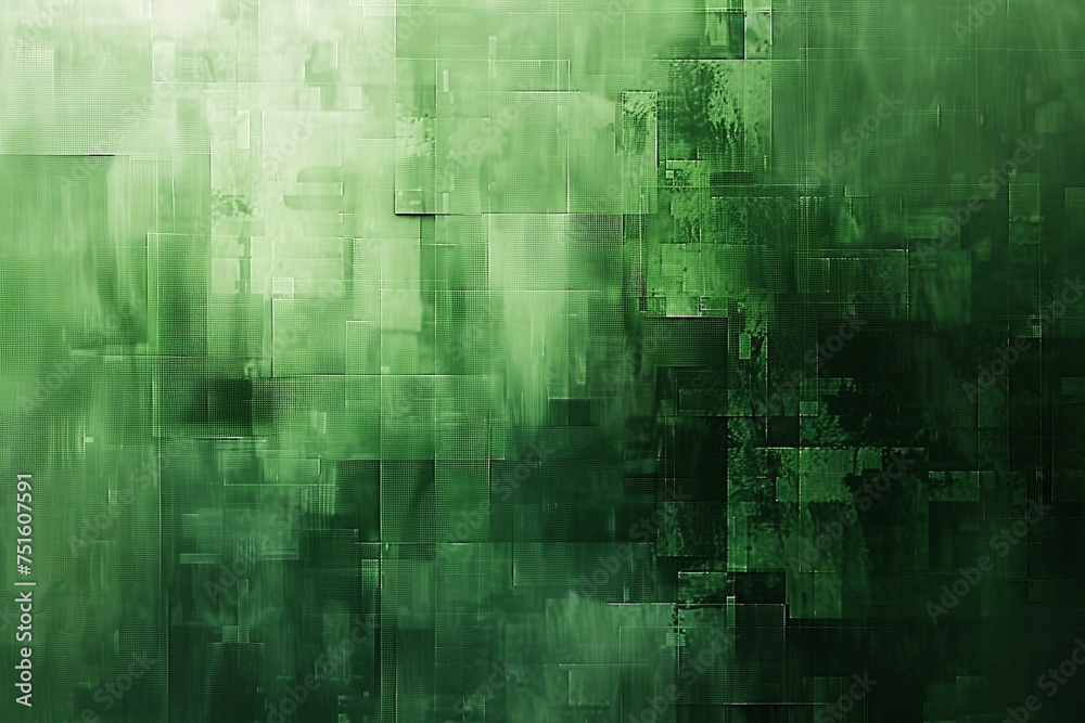 Explore a green digital pixelation, a technological texture background ...
