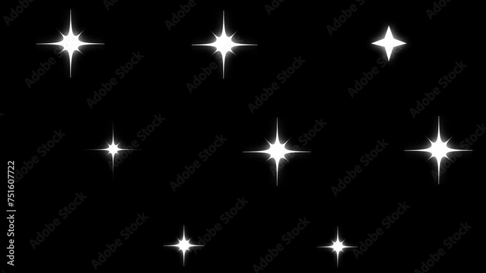 sparkling stars Shine animation. Shimmering light. Shine effect sprite ...