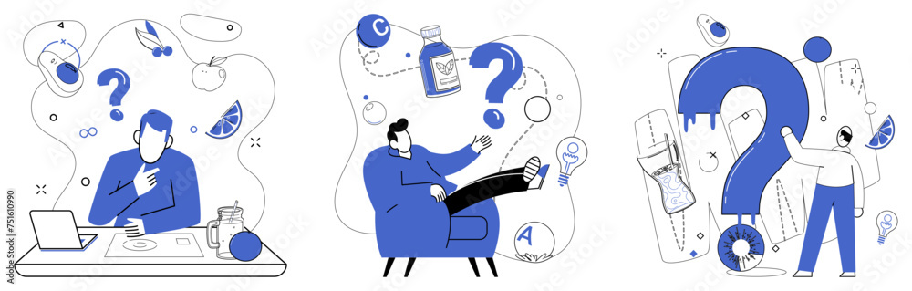 Change management vector illustration. Evolving performance is sweet ...