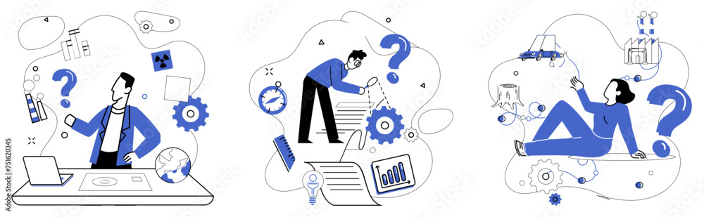 Change management vector illustration. Strategic planning is ...