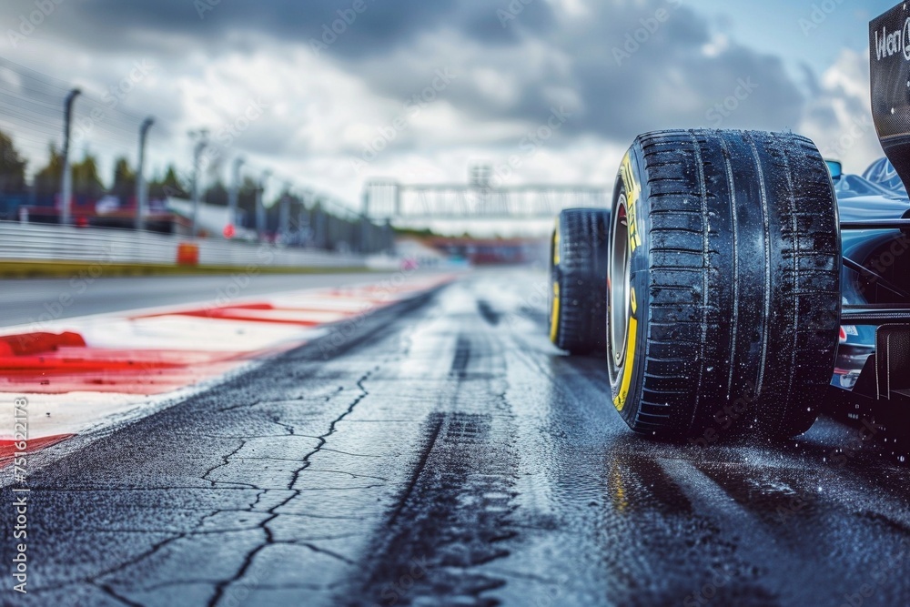The smooth asphalt of an international race track sets the stage as a ...