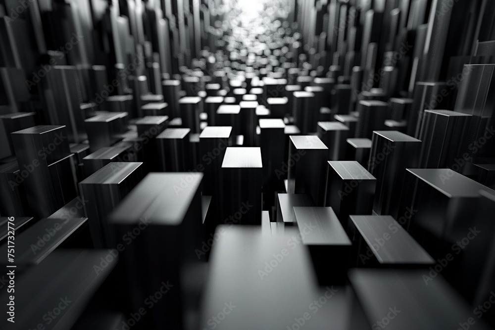 Immerse yourself in the depth of an abstract perspective background ...