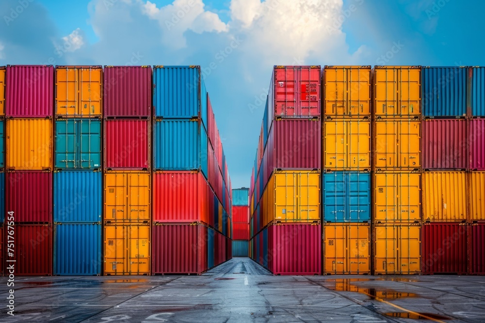 Container Cargo Port Ship Yard Storage Handling of Logistic ...