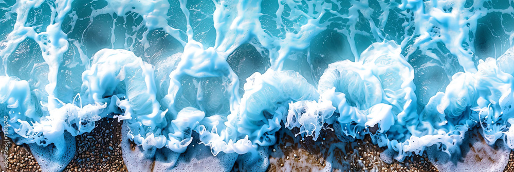 Sea vortices formed in the strong flow and rotation of water, creating ...