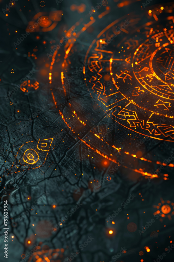 Arcane Circles: Runes and Rituals, dark phone wallpaper background ...