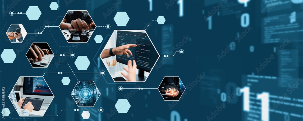 Computer programming, coding and AI artificial intelligence software development engaged by ...