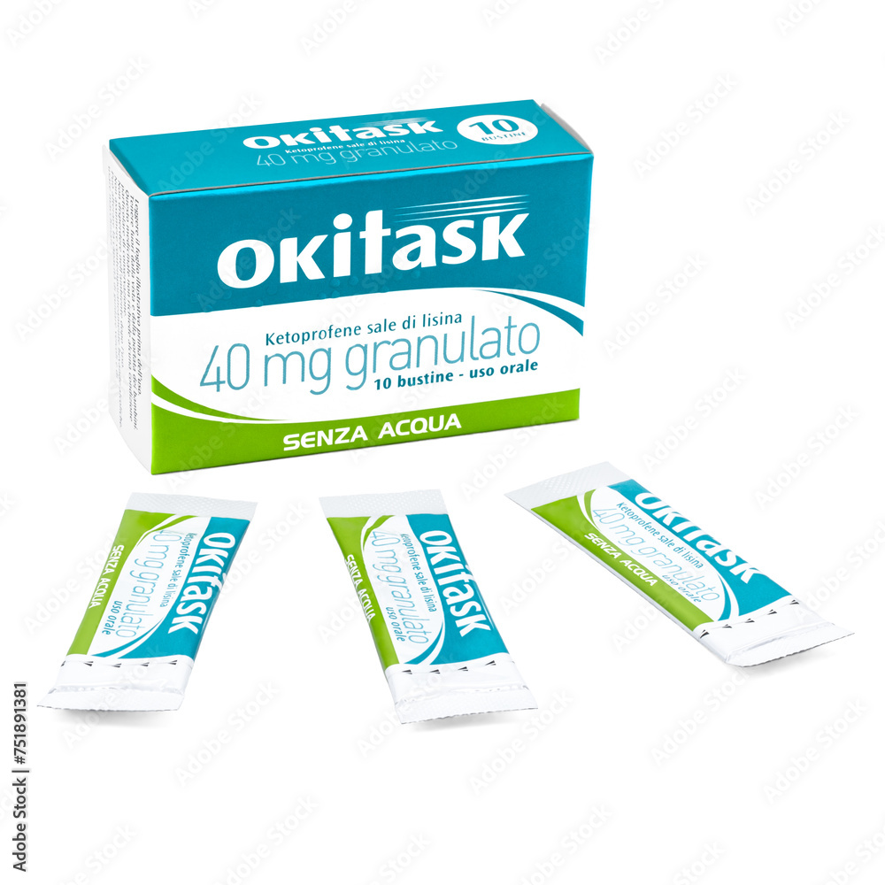 Foto de Okitask Ketoprofene sale di lisina 40mg granulato senza acqua ...