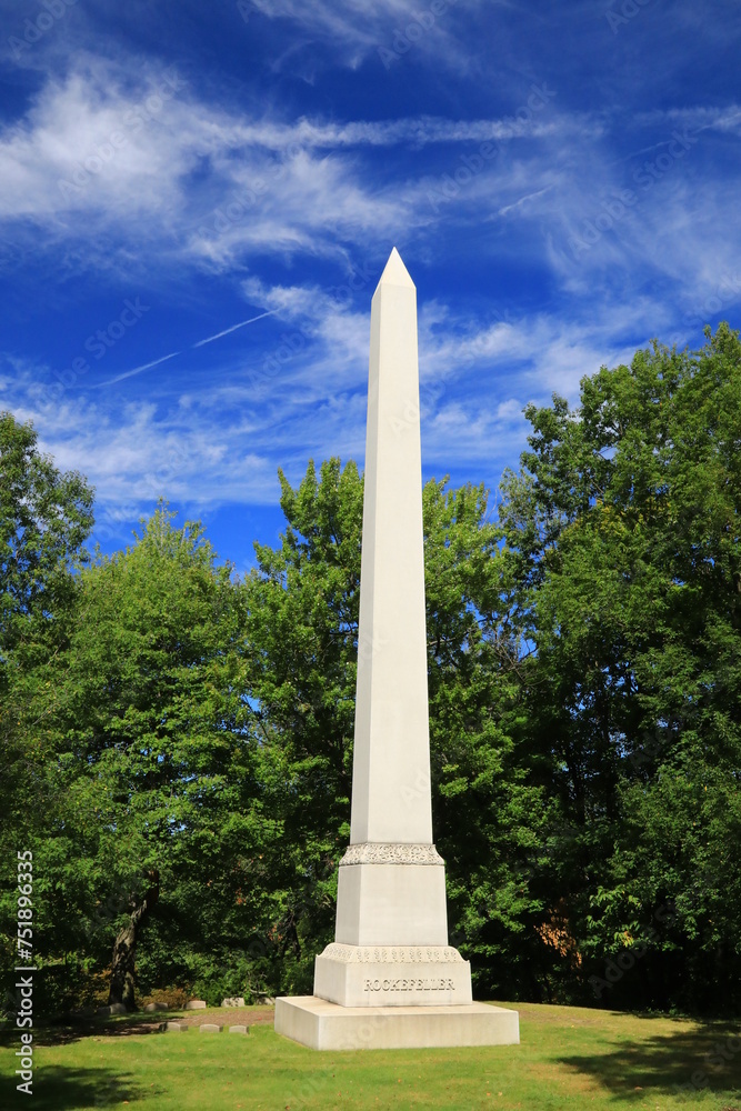 Grave of John D Rockefeller, Lake View Cemetery. Rockefeller was the ...