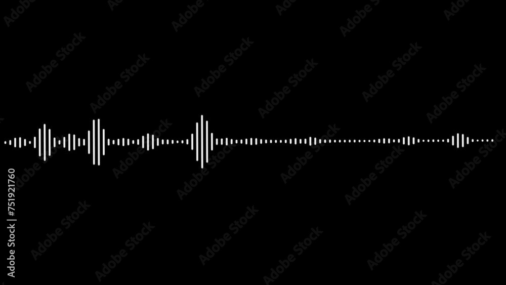 Vidéo Stock White audio waveform spectrum animation, spectrum audio ... Vidéo Stock White audio waveform spectrum animation, spectrum audio ...
