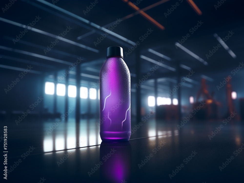 Closeup of Propel Water with light refracting through highlighting the ...