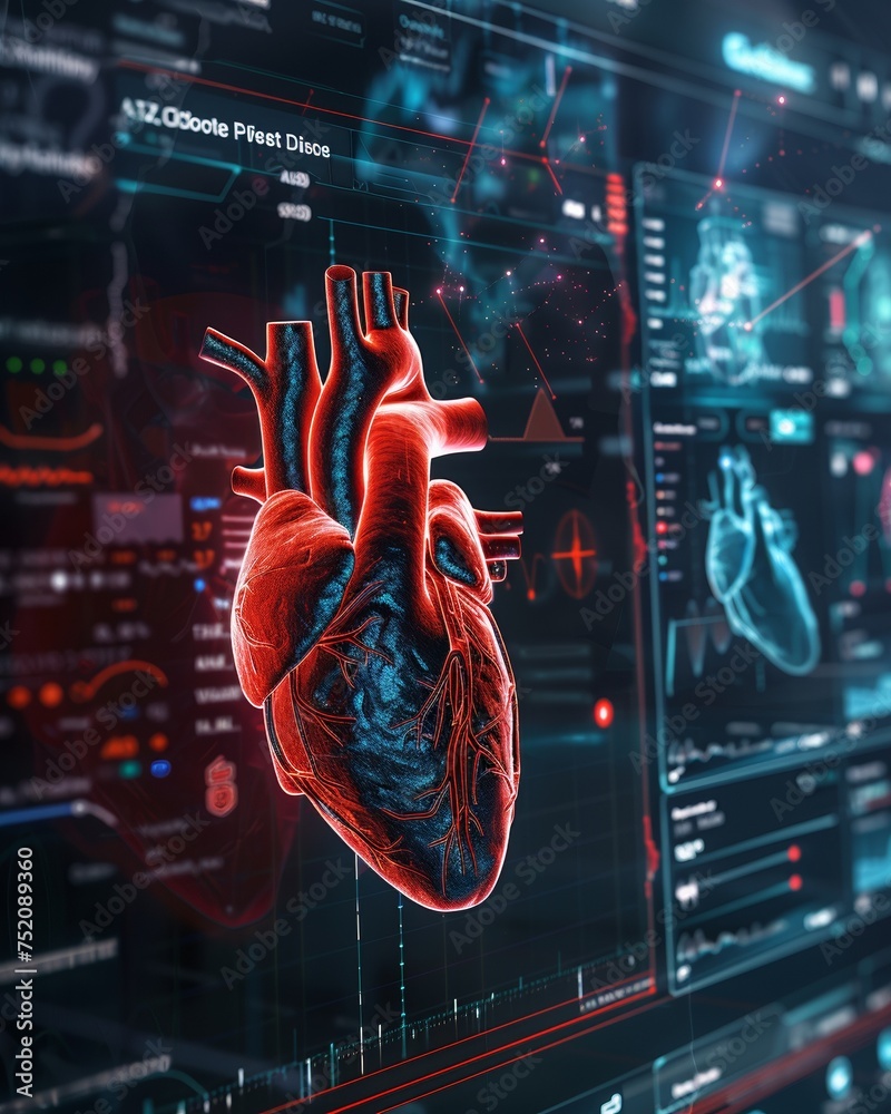 AI driven heart analysis tool in use with real time heart health data ...