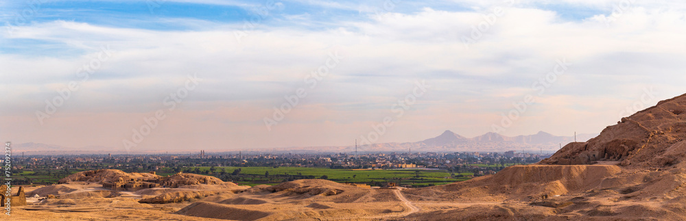 Archaeological complex Visir Amen-Hotep Huy, near the Mortuary Temple ...