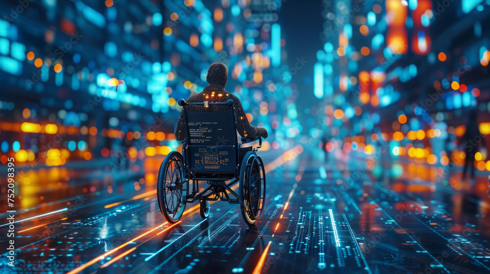 Inclusive Digitalization: Empowering People with Disabilities Stock ...