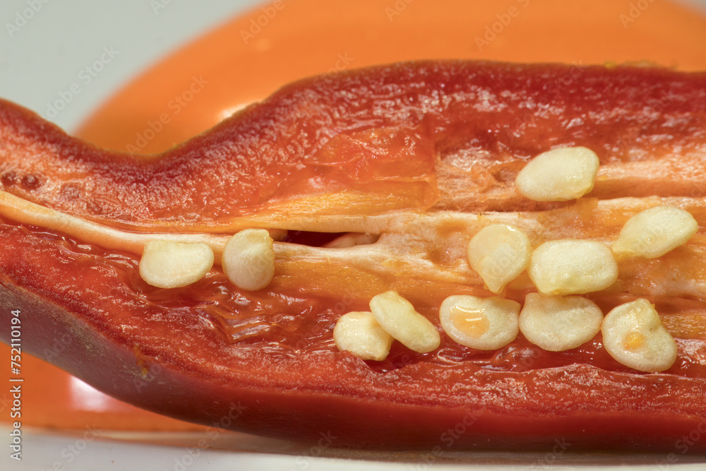 Vibrant Slice of Red Chilli: A Glimpse into Spicy Freshness, Experience ...