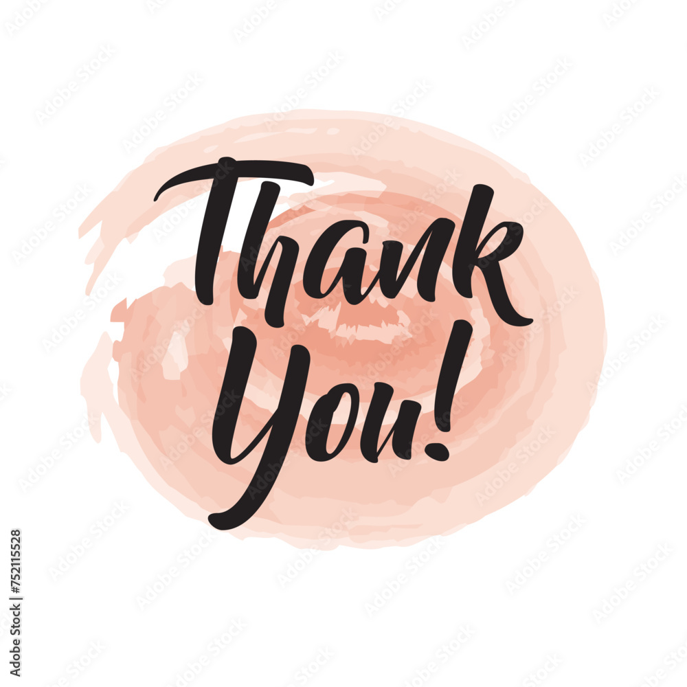 Thank you text handwritten calligraphy typography compliment cards with ...